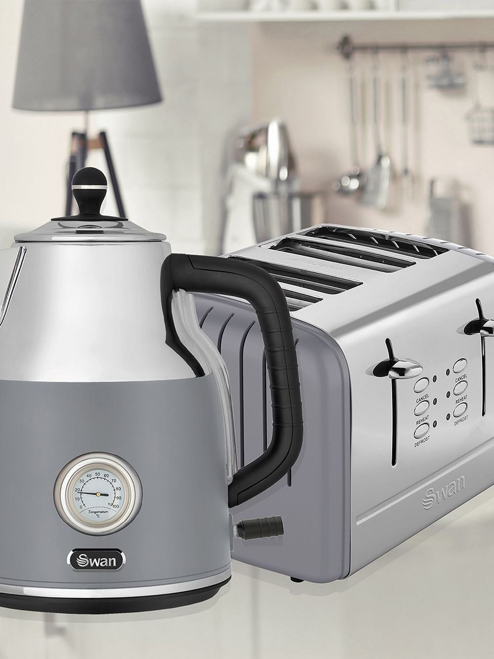 Swan Toaster 4 Slice Grey | Bash