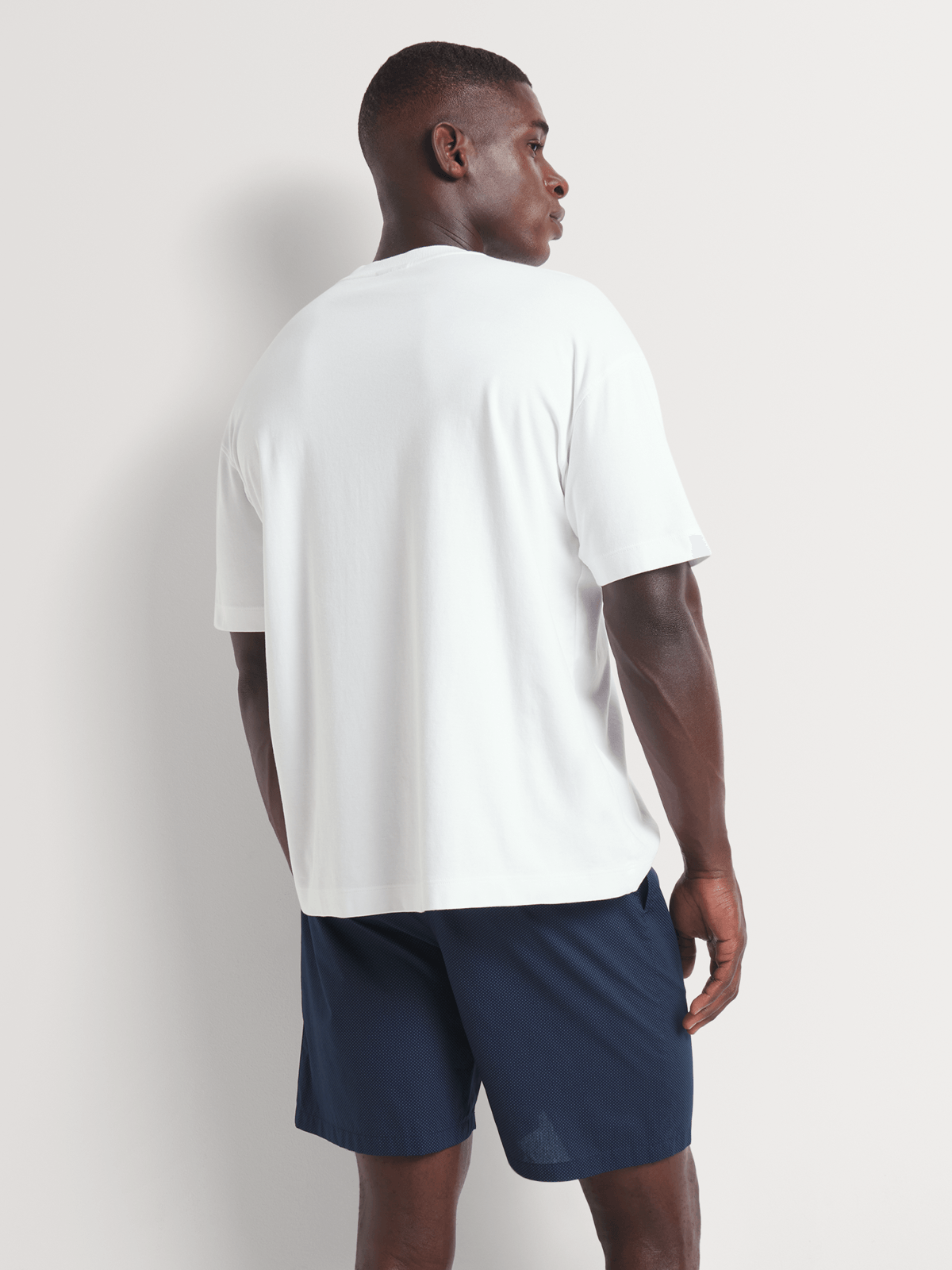 Men's Markham Woven Micro Navy Sleepwear Short | Bash