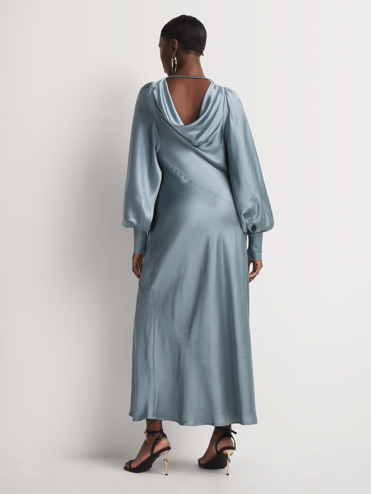 Luella Back Cowl Back Split Sleeve Slip Dress | Bash