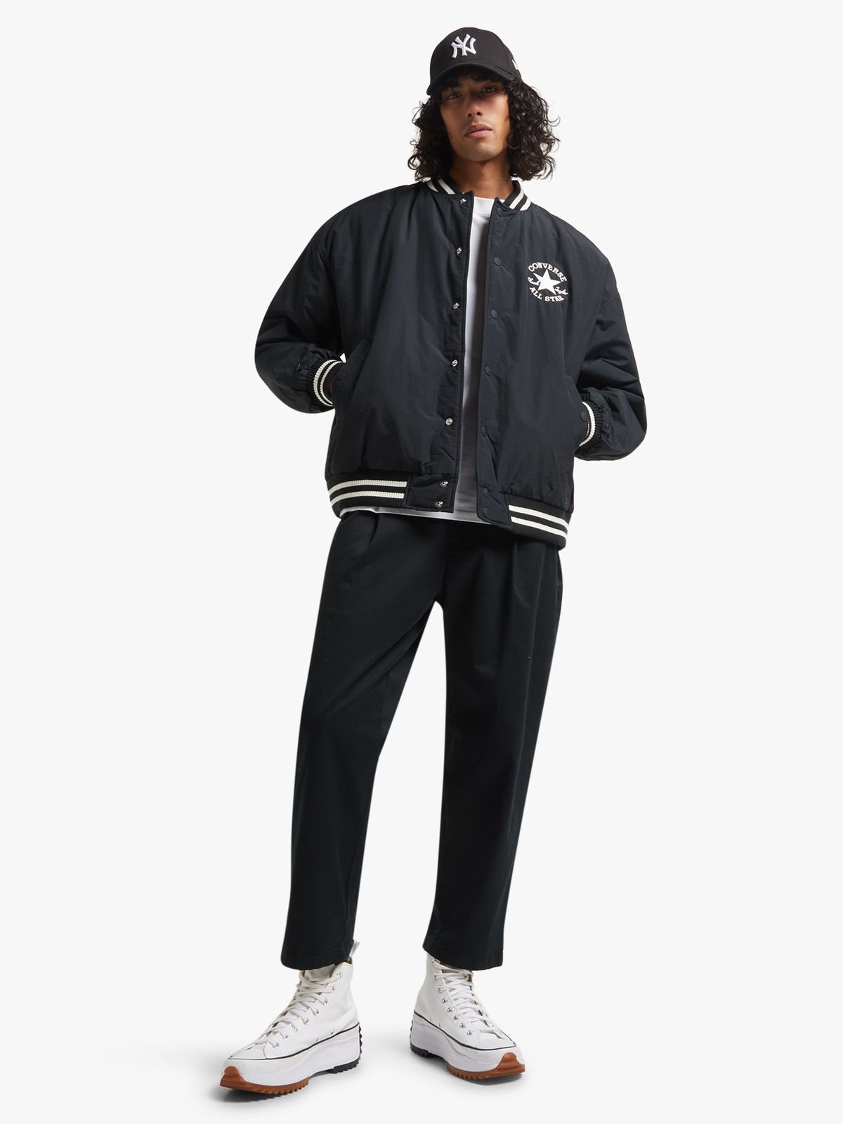 Converse Men's All Star Varsity Padded Black Jacket | Bash