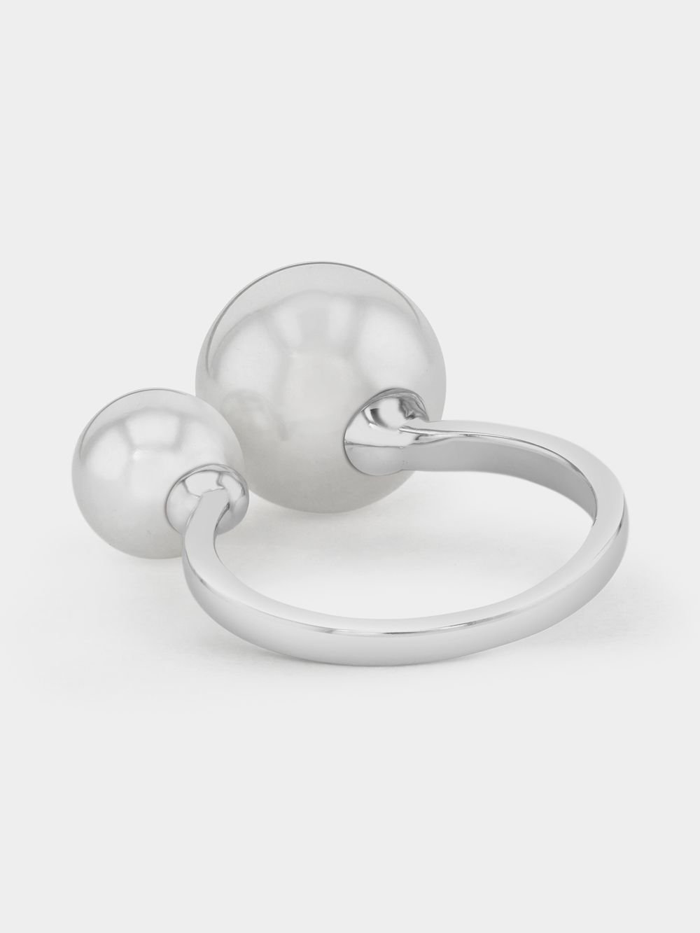 Sterling Silver Shell Pearl Women’s Duo Wrap Ring | Bash