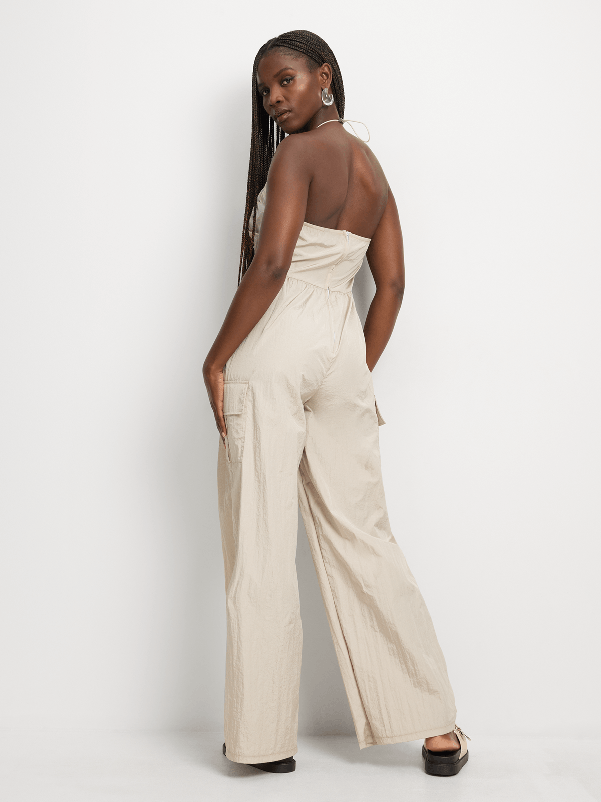 The FIX Women's Stone Utility Halterneck Jumpsuit | Bash