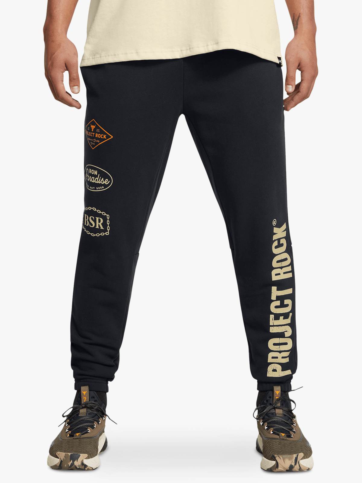 Under Armour Mens Project Rock HWT Tools Black Pants - Bash.com