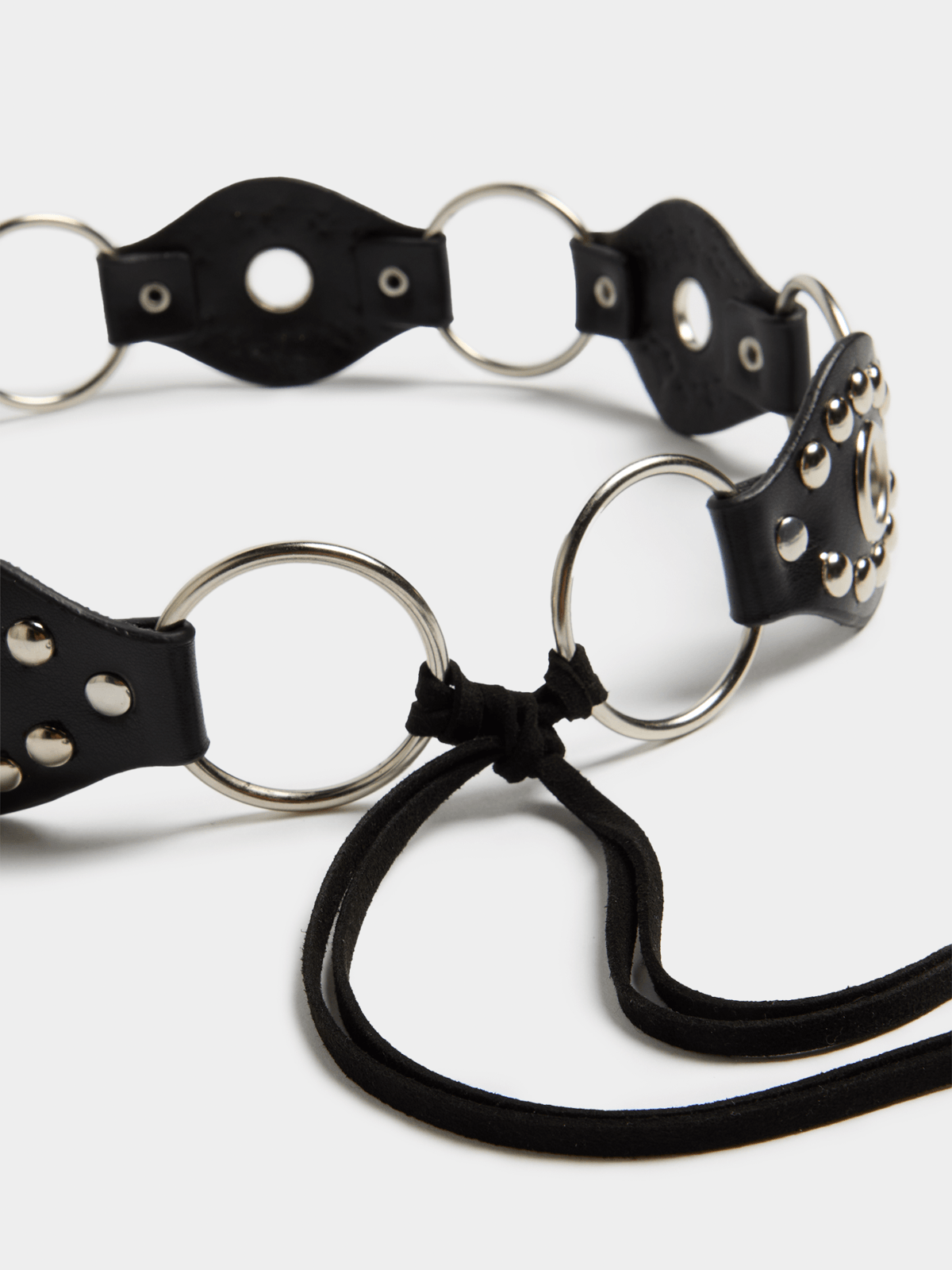 The FIX Women's Black Studded Circle Belt - Bash.com