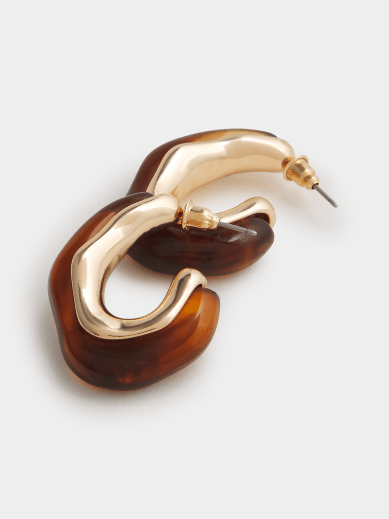 Tortoise Hoop Earrings | Bash