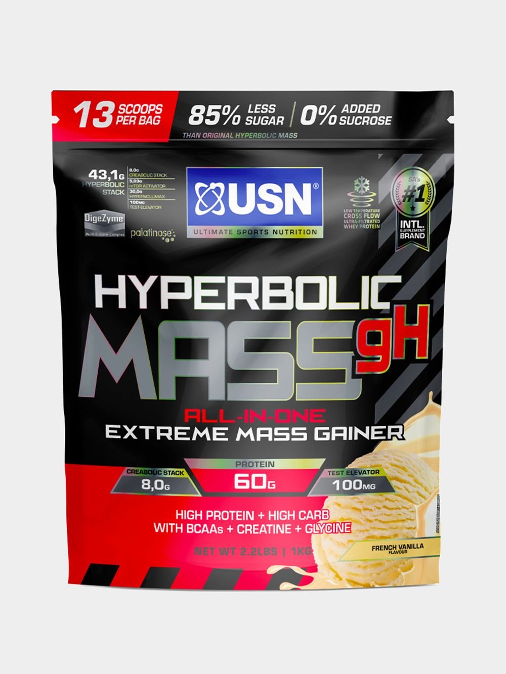 USN Hyperbolic Mass GH 1kg Vanilla - Bash.com