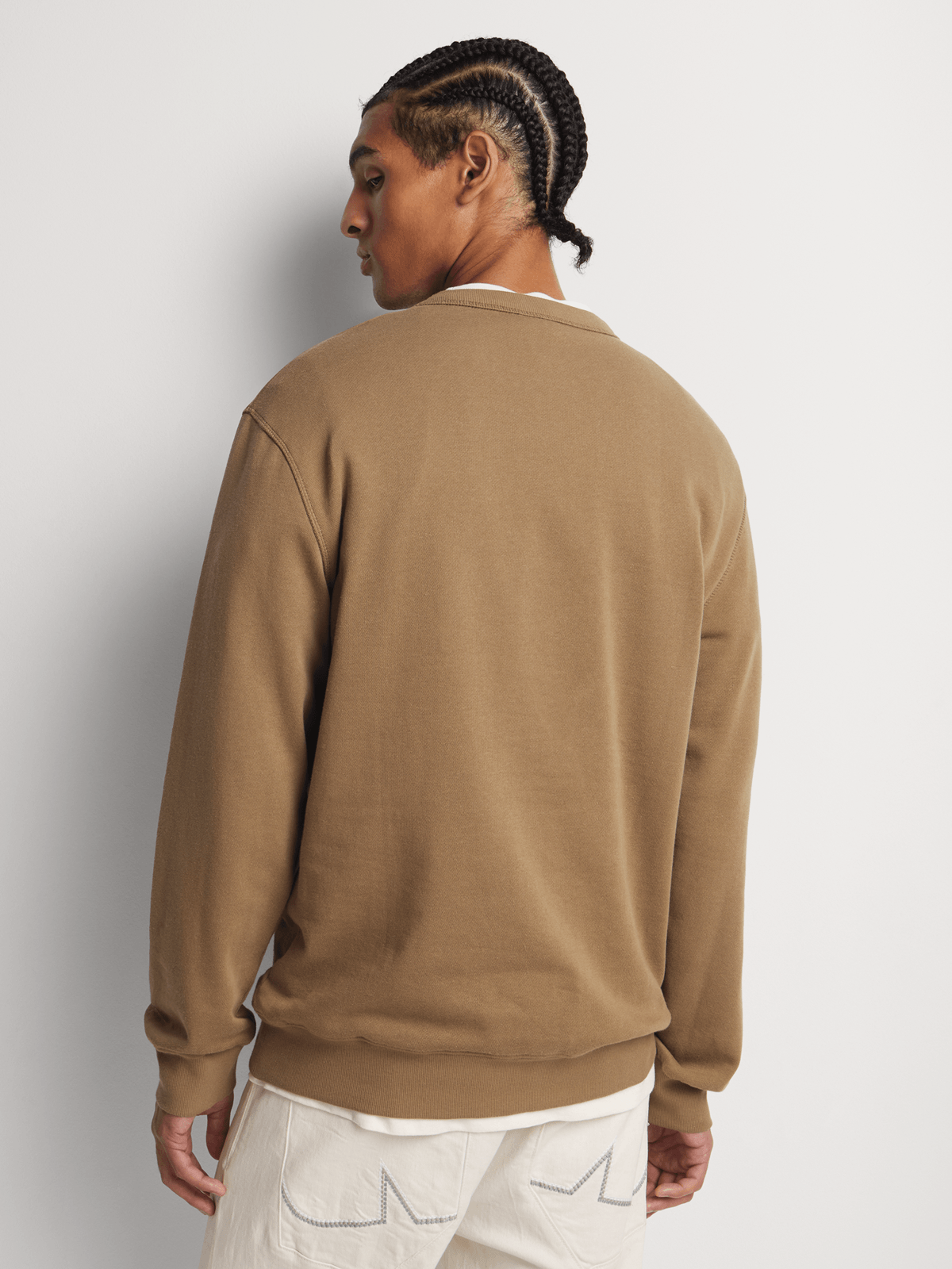 Men's Markham Basic Camel Crewneck Sweater - Bash.com