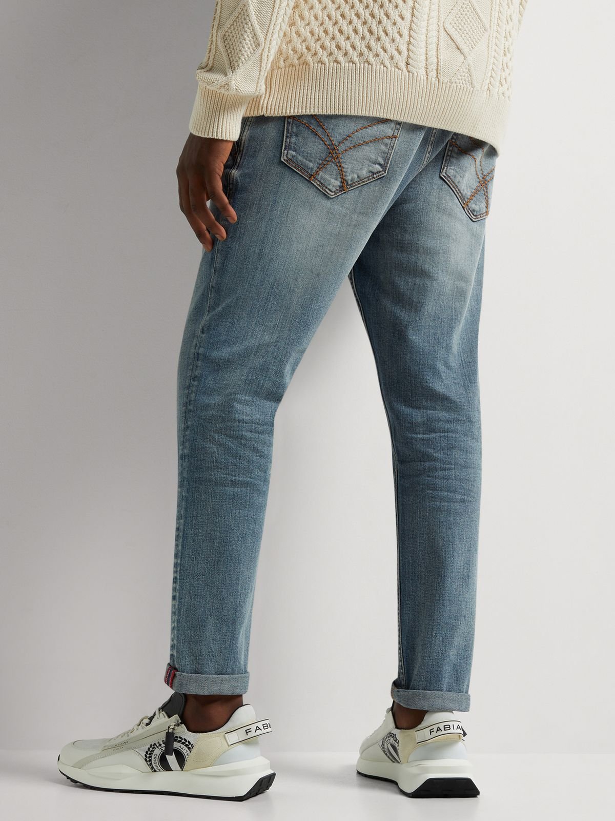 Fabiani Men's Medium Wash Denim Jeano - Bash.com