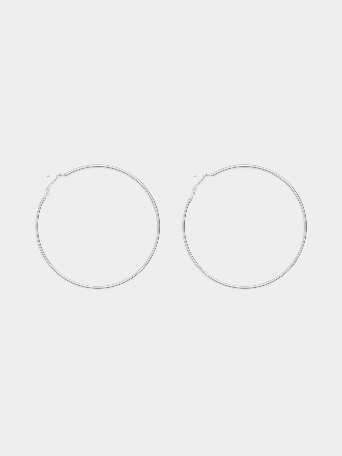 Exact Women's Silver Hoop Earrings | Bash