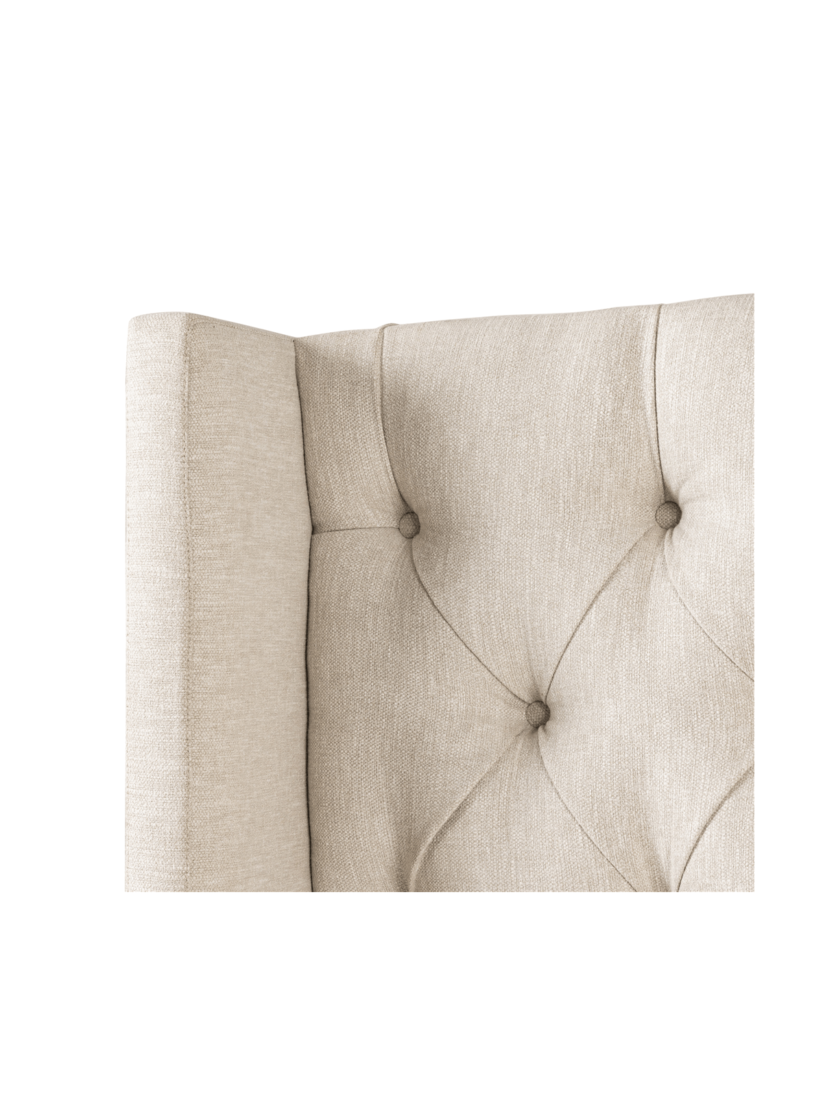 Wingback Headboard LuxGuard Natural Sesame | Bash