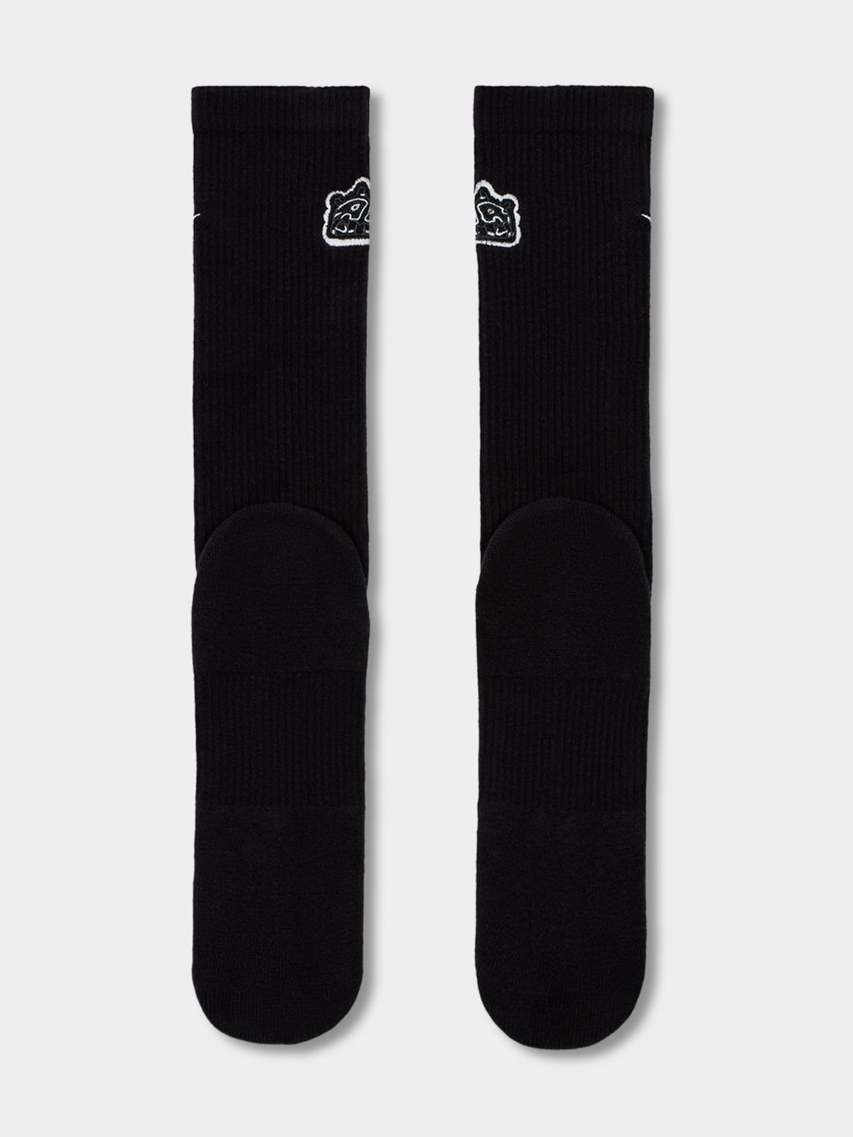 Nike Unisex Cushioned Uptempo Patch Black Socks | Bash