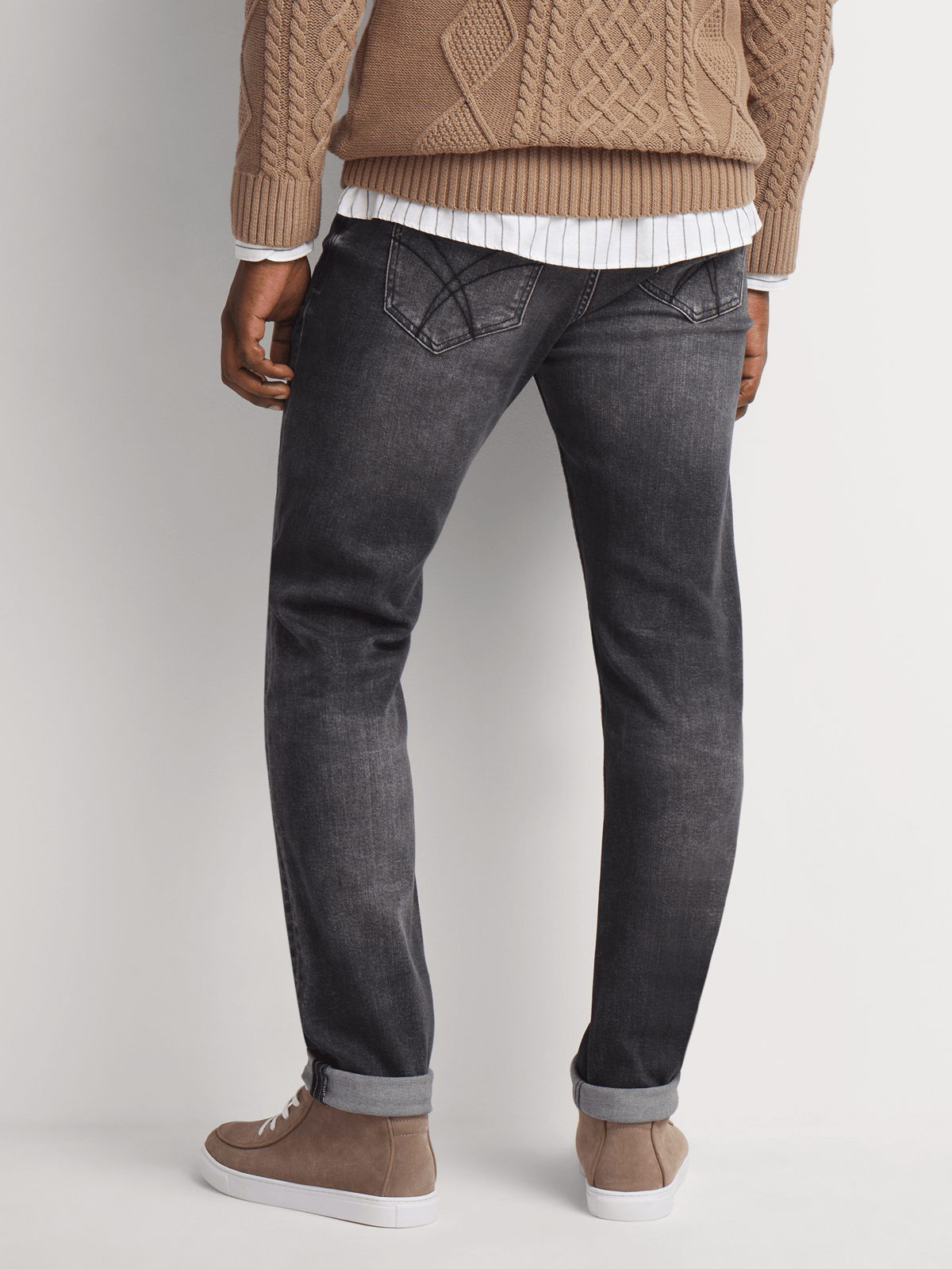 Fabiani Men's Dark Grey Denim Jean | Bash