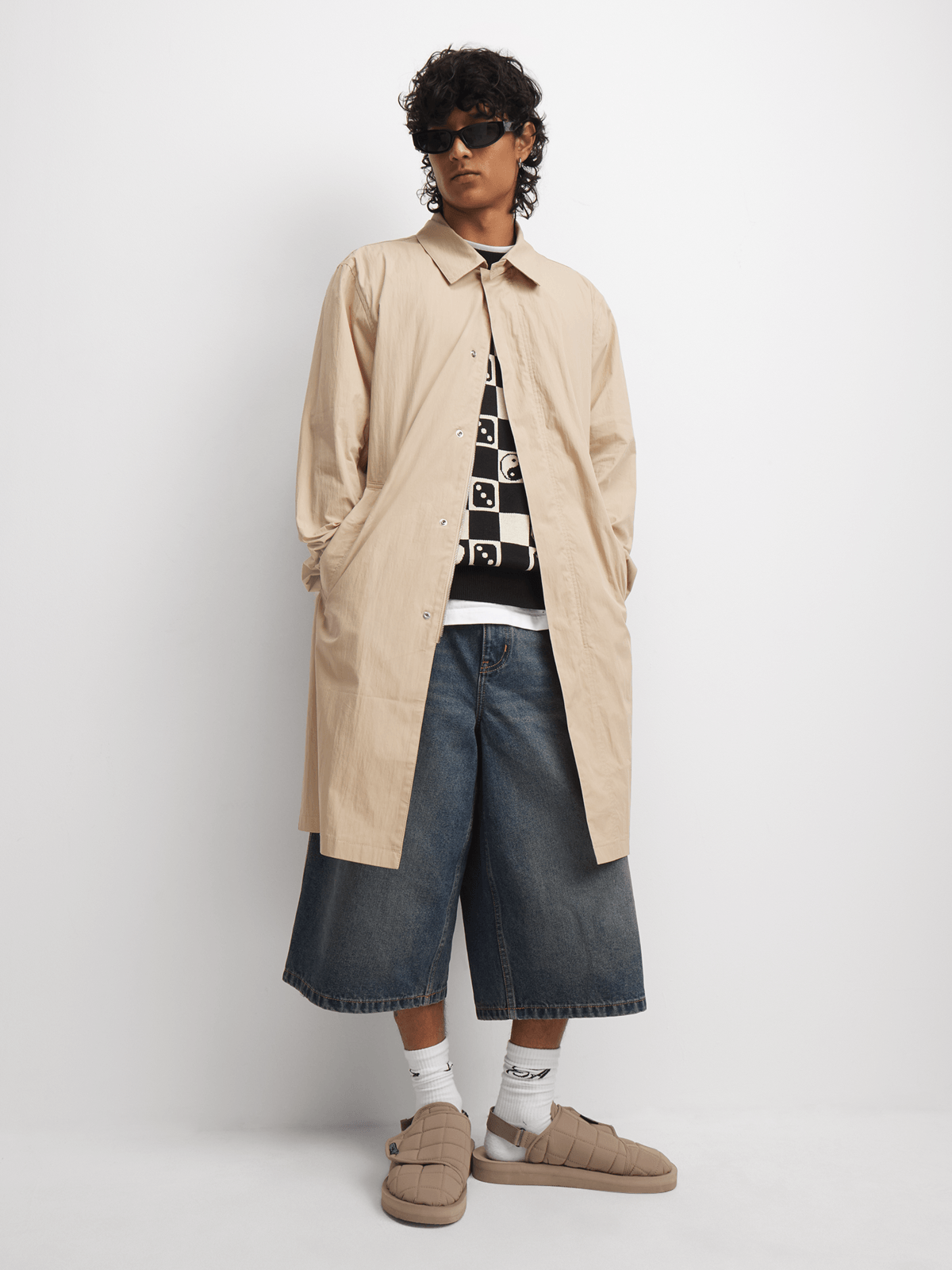 Men's Stone Trench Coat | Bash