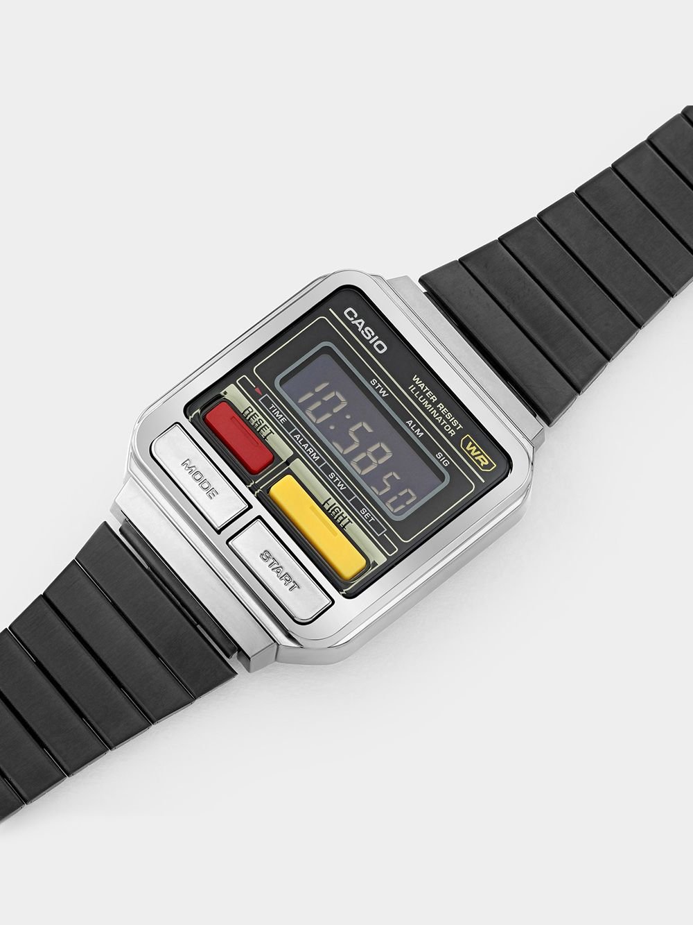 Casio Gunmetal Plated Stainless Steel Digital Bracelet Watch | Bash