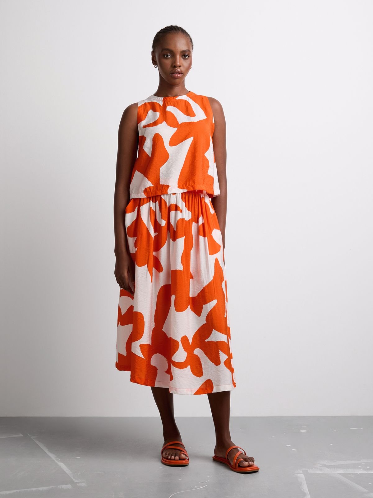 Women's Canvas Co-Ord Midi Skirt | Bash