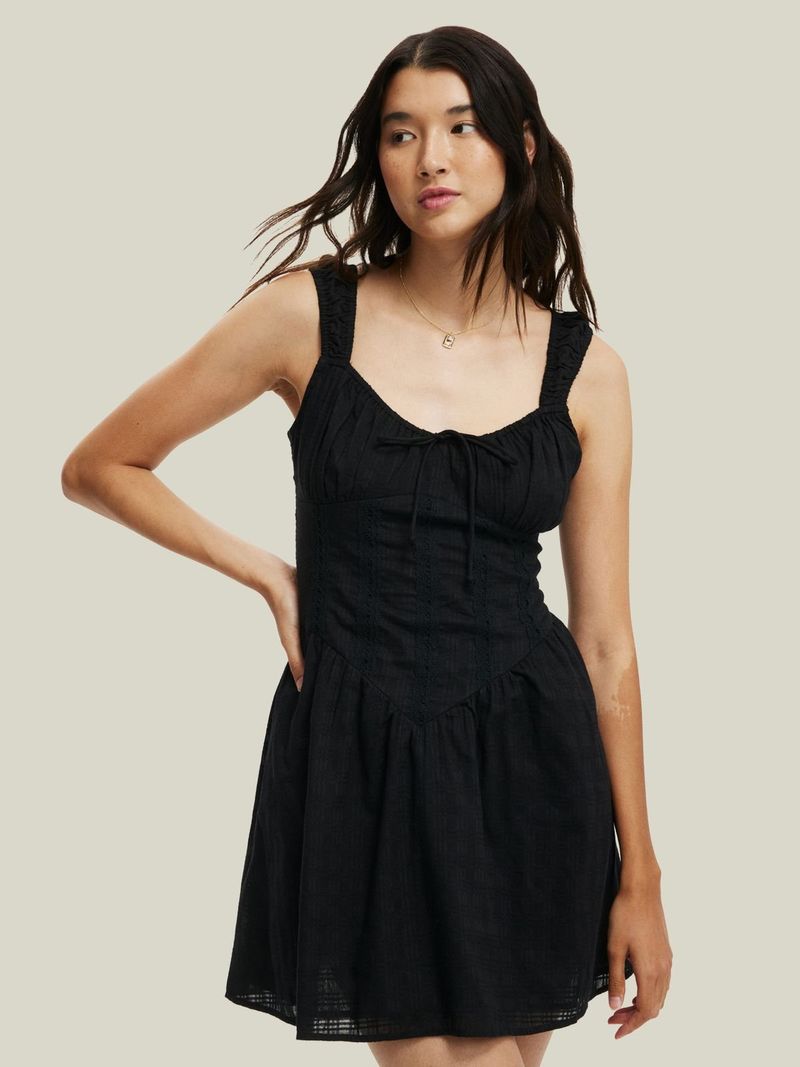 Women's Cotton On Black Eden Corset Mini Dress | Bash