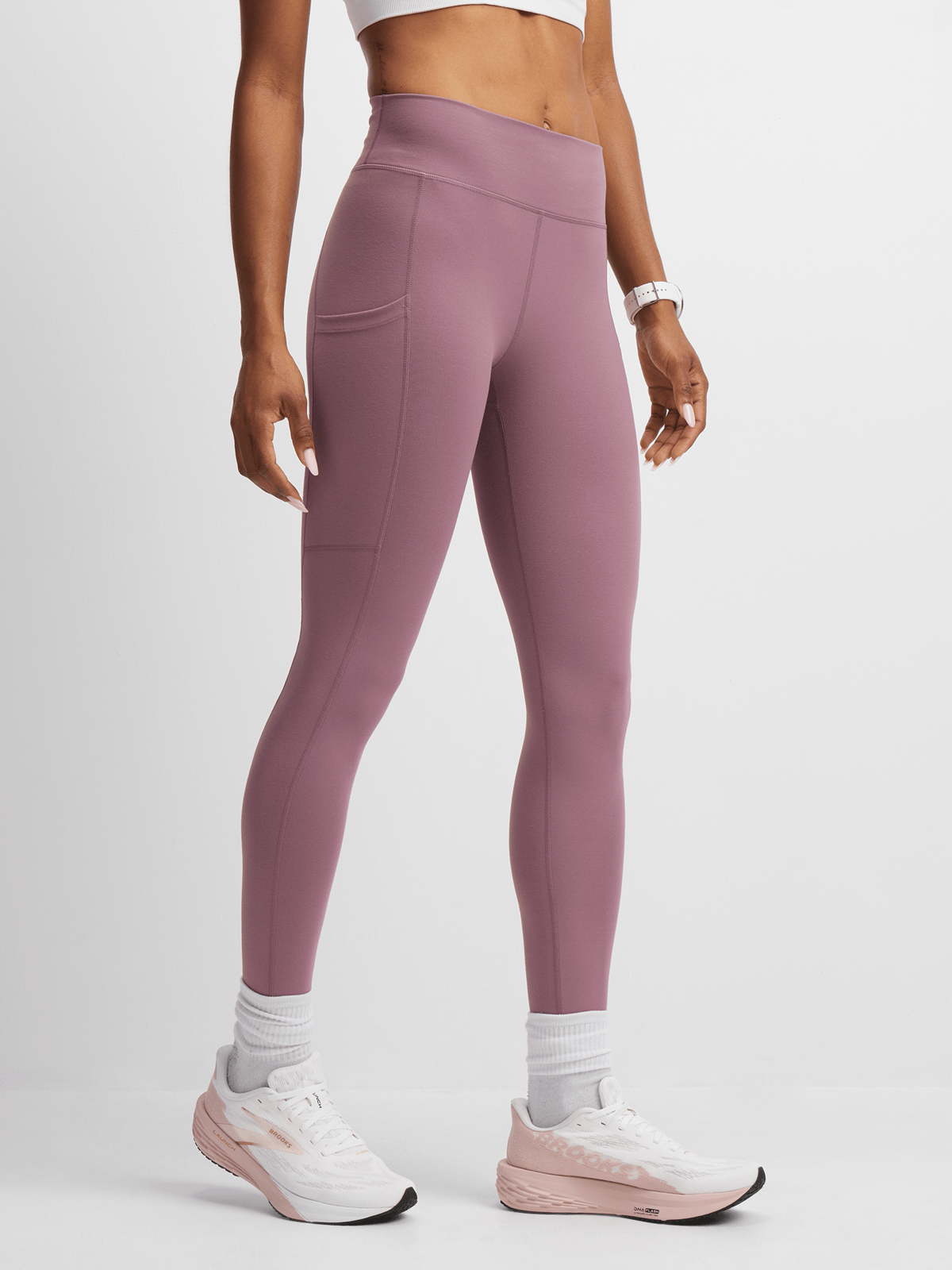 TS Womens Shape Luxe Mauve Long Tights | Bash