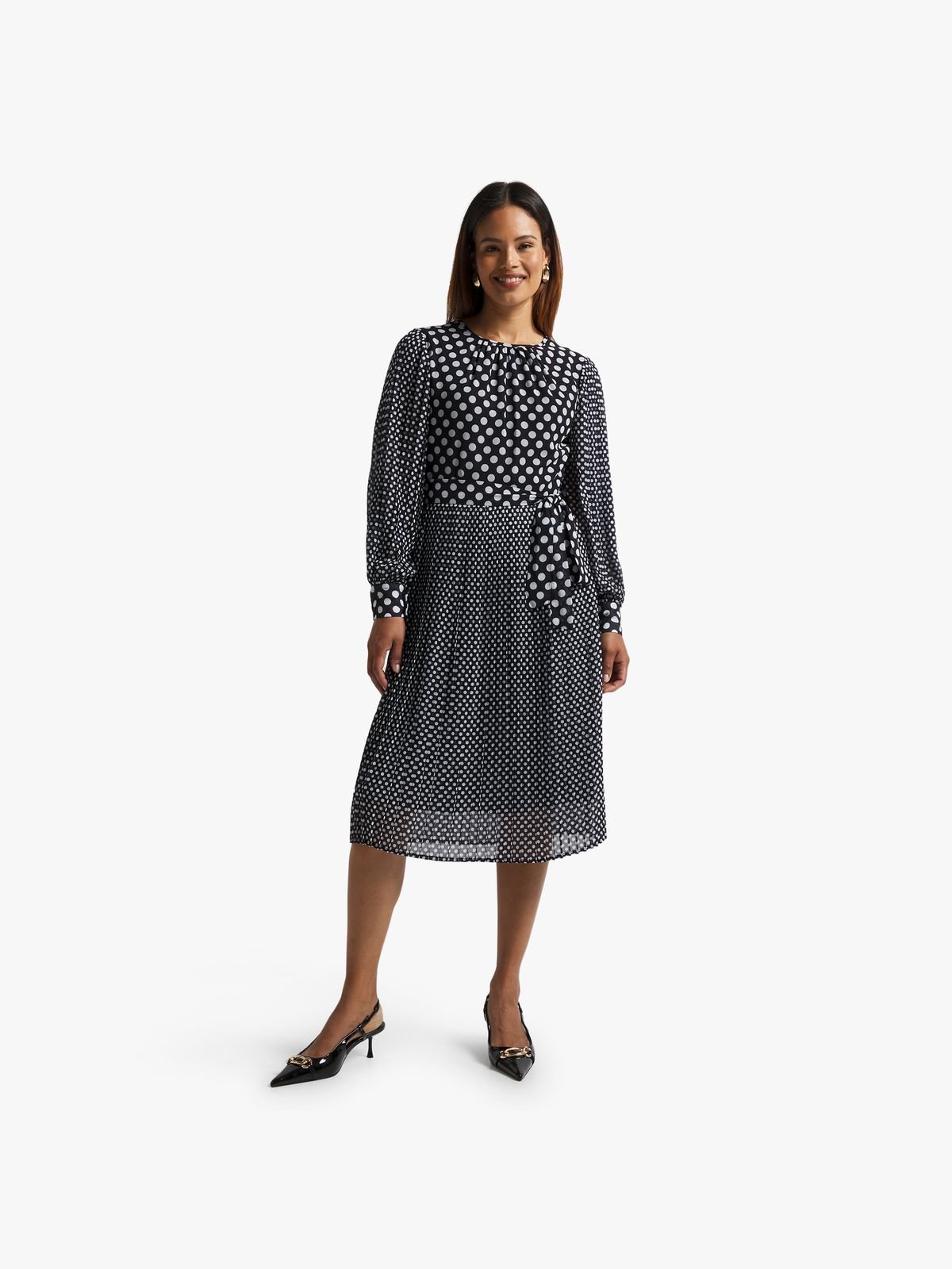 Women's Pringle Black & White Amelia Spotted Dress | Bash