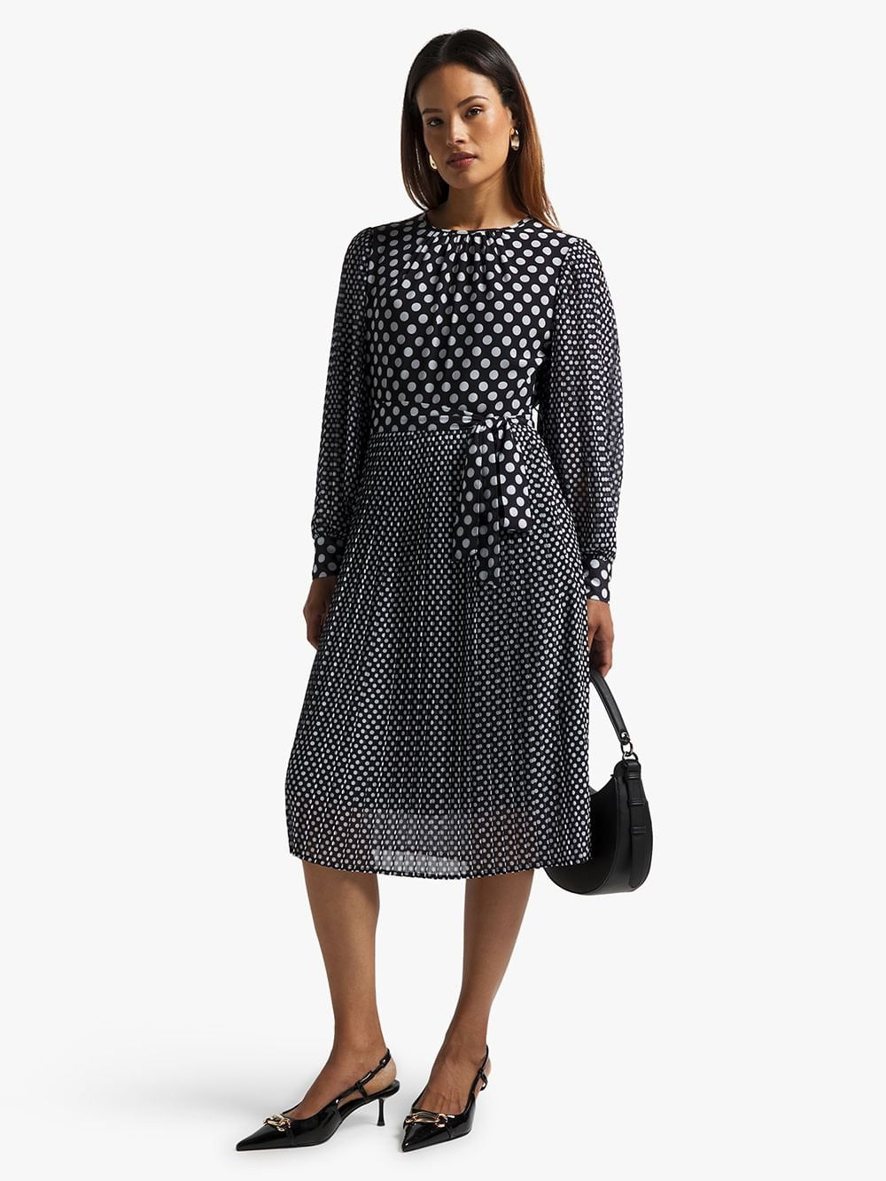 Women's Pringle Black & White Amelia Spotted Dress | Bash