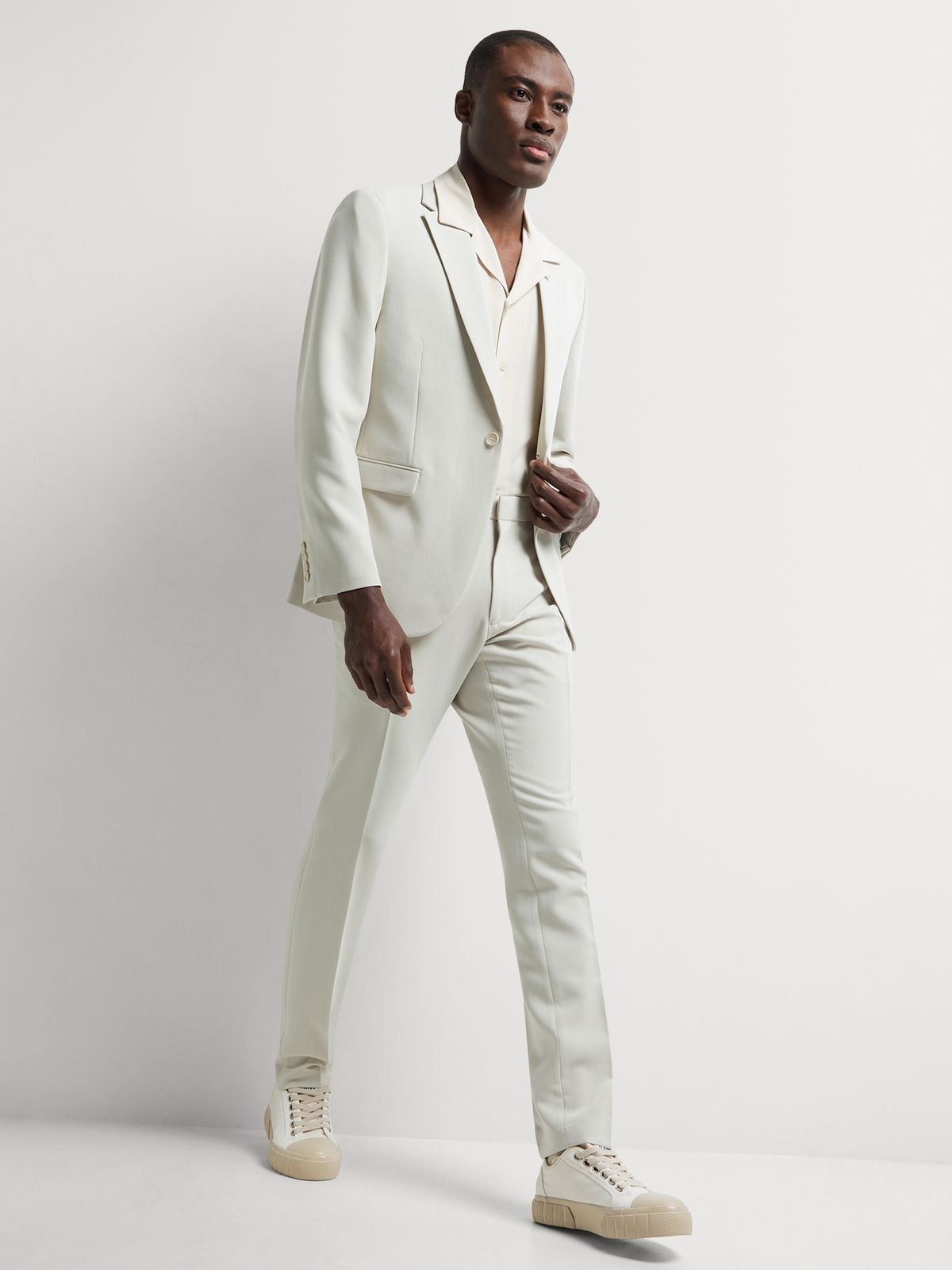 Men's Markham Skinny Texture Stone Suit Jacket - Bash.com