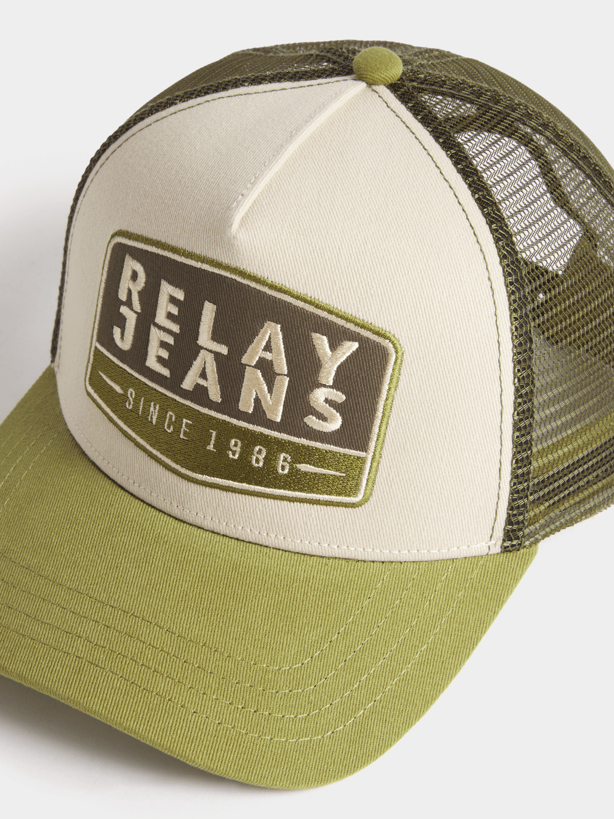 Relay Jeans Men's Colourblock Green Trucker Cap | Bash