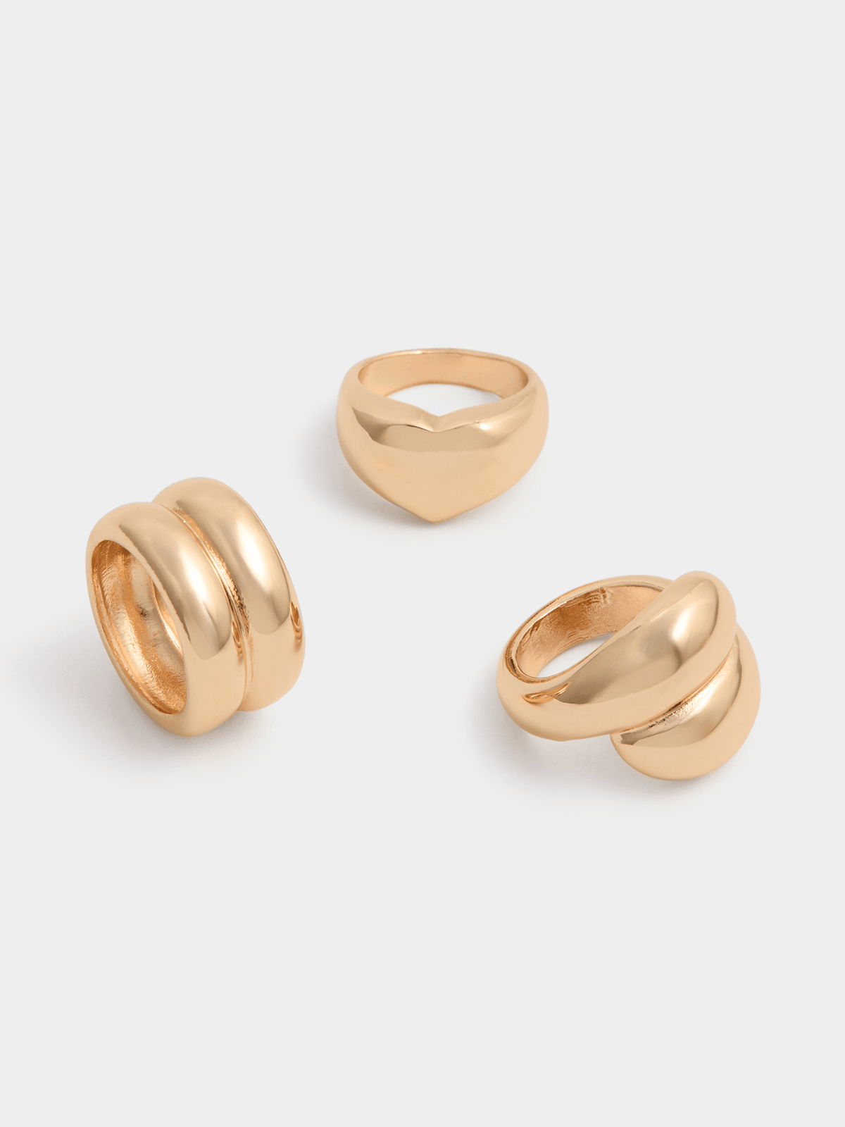 3 Pack Chunky Rings - Bash.com