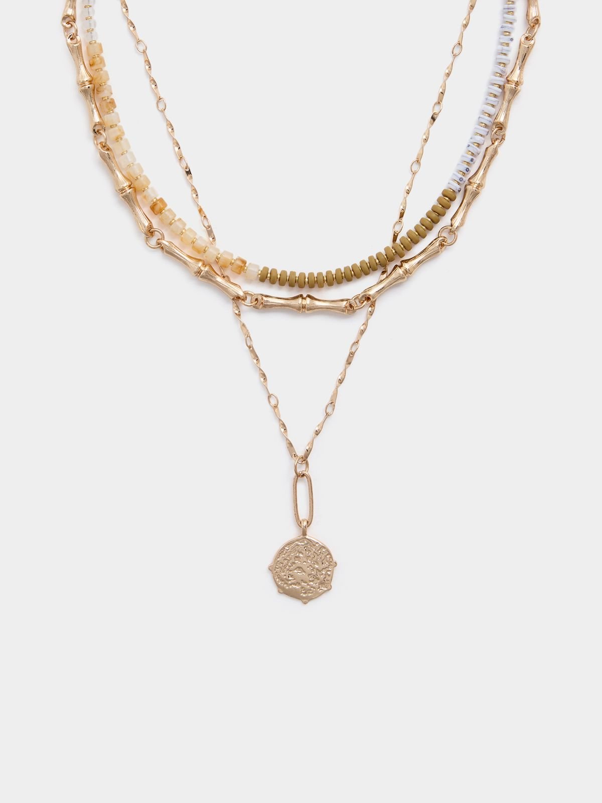 Multi-strand Bead Pendant Necklace | Bash