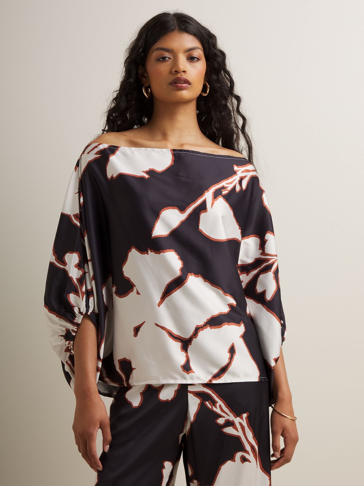 Women's Iconography Co-ord Off Shoulder Blouse | Bash