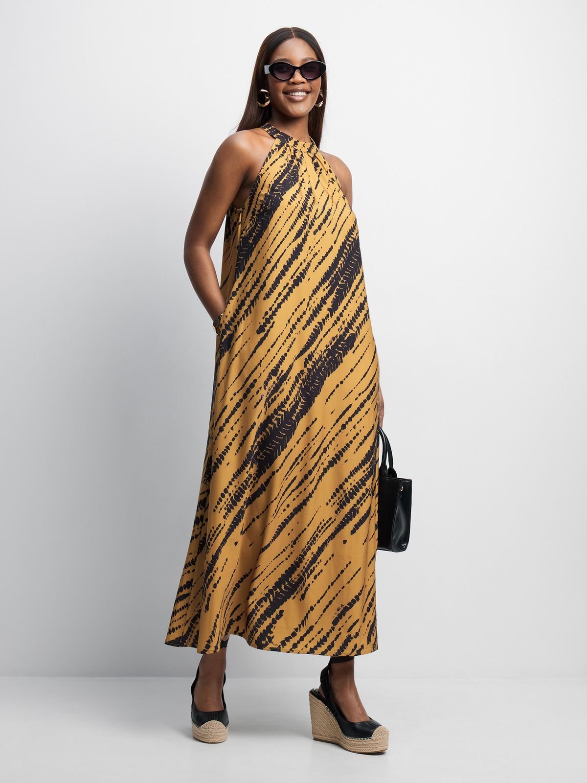 Women's Pringle Multi Lily Halterneck Maxi Dress | Bash