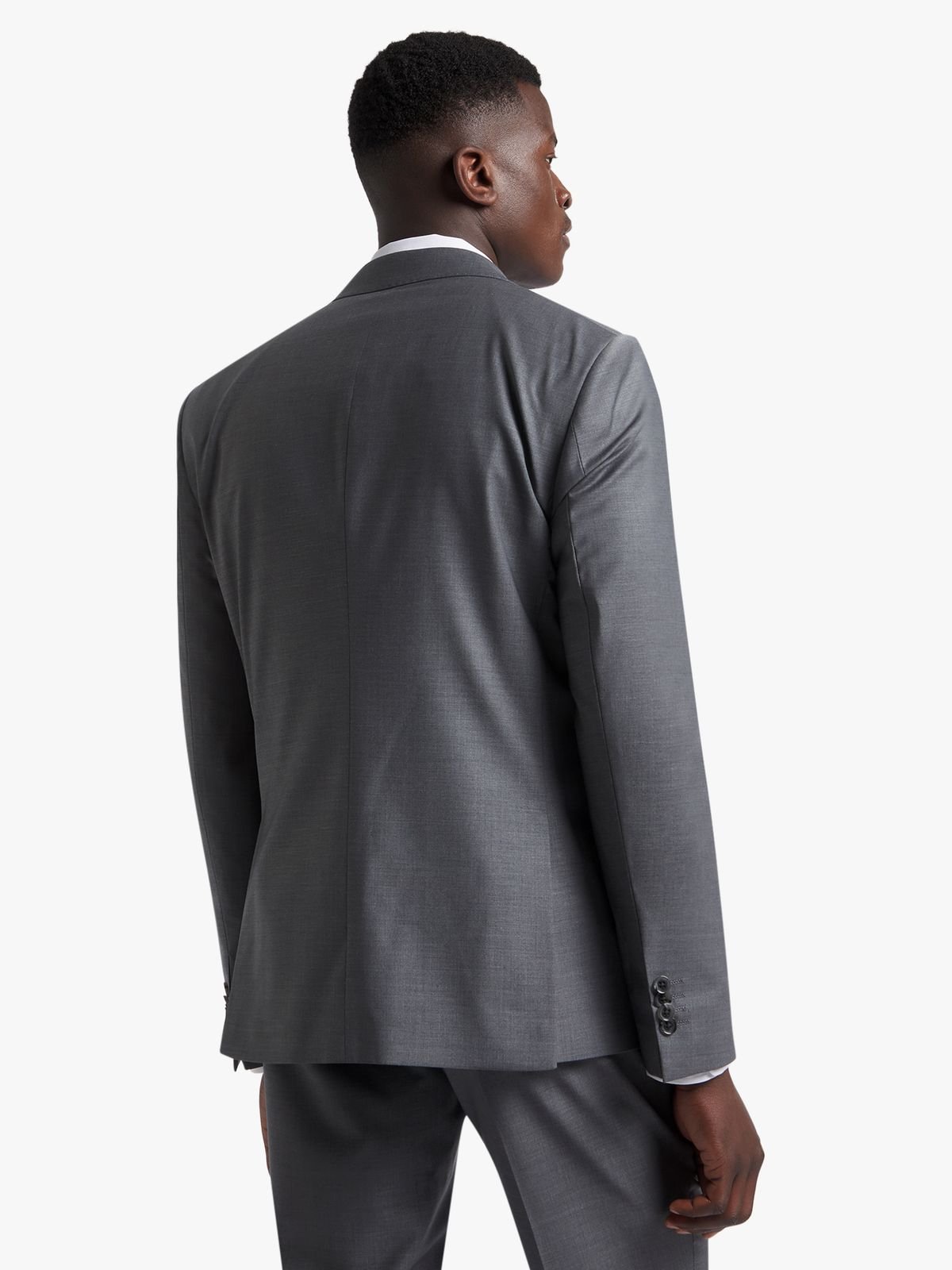 Fabiani Men's Grey Wool Suit Jacket | Bash