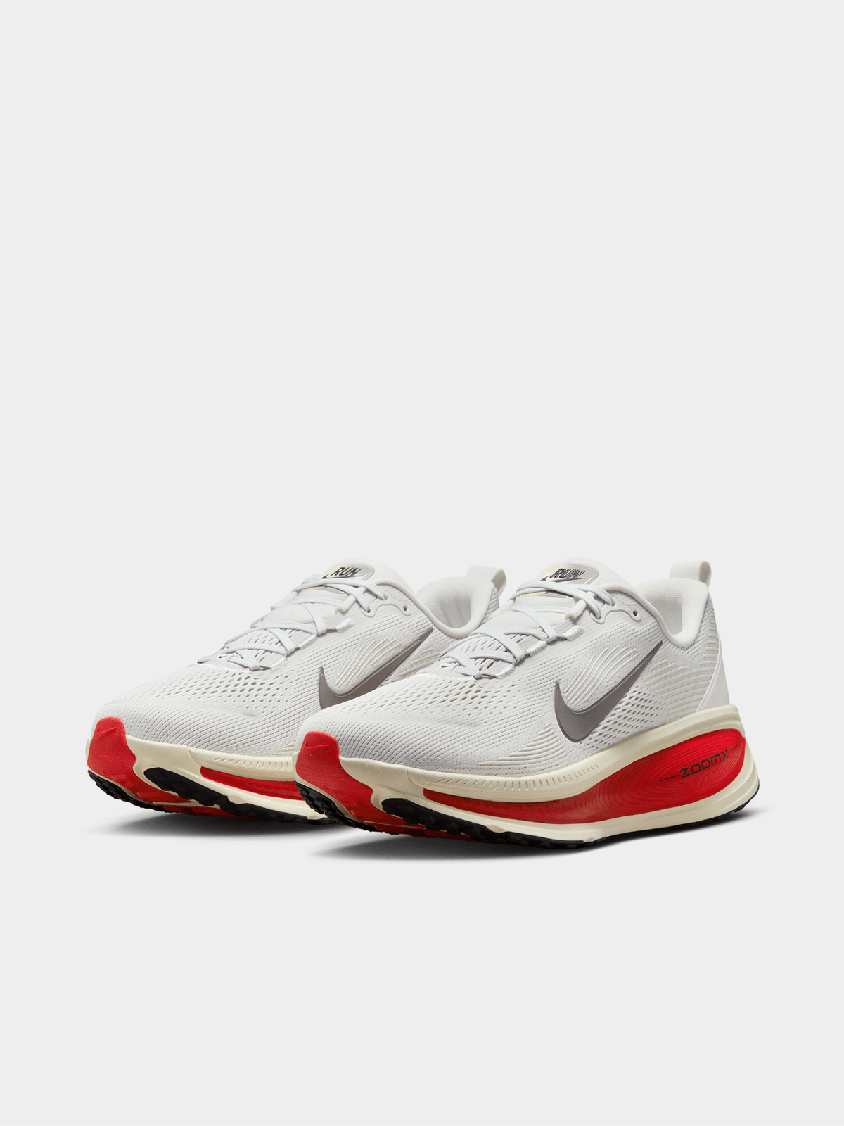 Nike Mens Vomero 18 Grey/Red Running Shoes | Bash