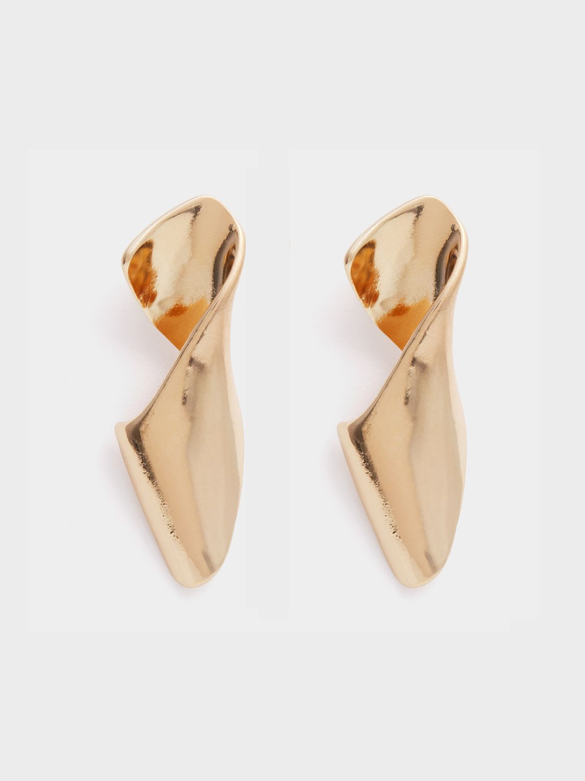 The FIX Women's Gold Melted Twisted Drop Earrings - Bash.com