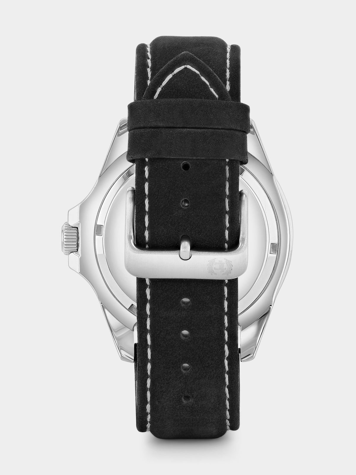 Legacy Neptune Steel Navy Dial Navy Leather Stainless Steel Watch 45mm ...