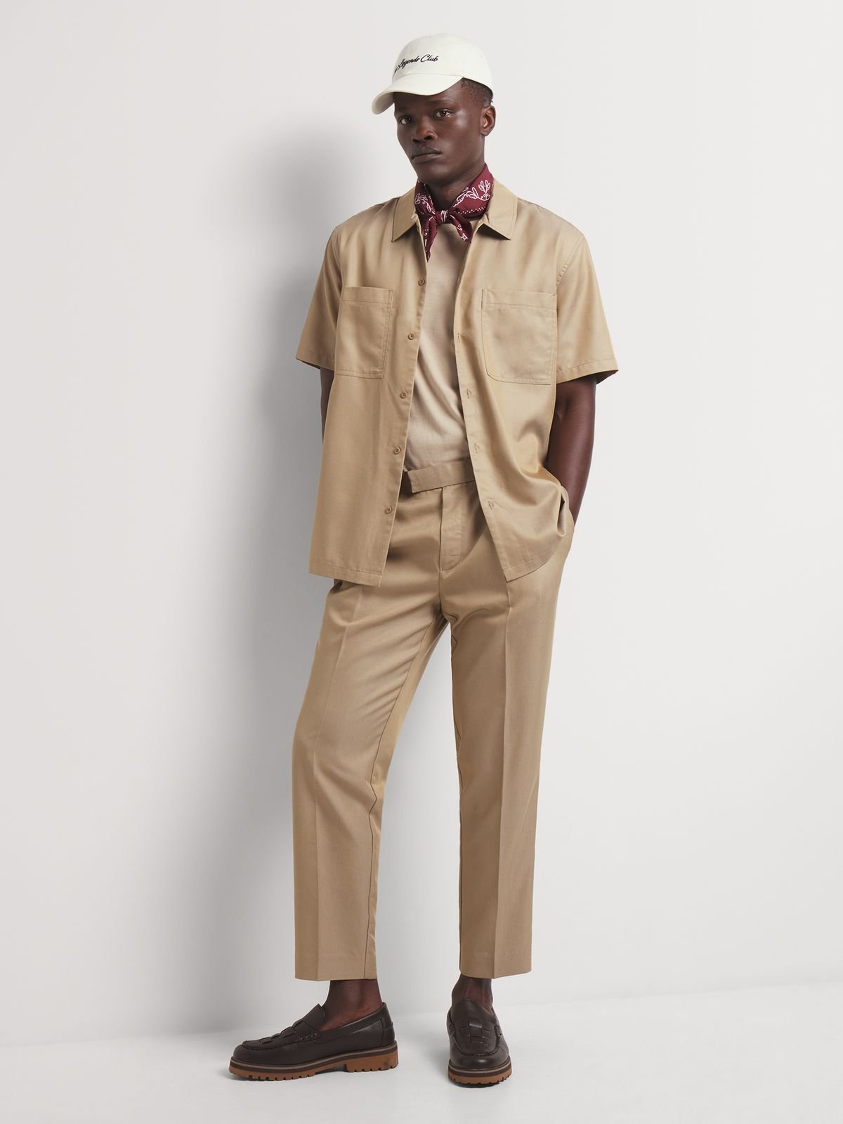 Markham Men's Tencel Camel Shirt | Bash