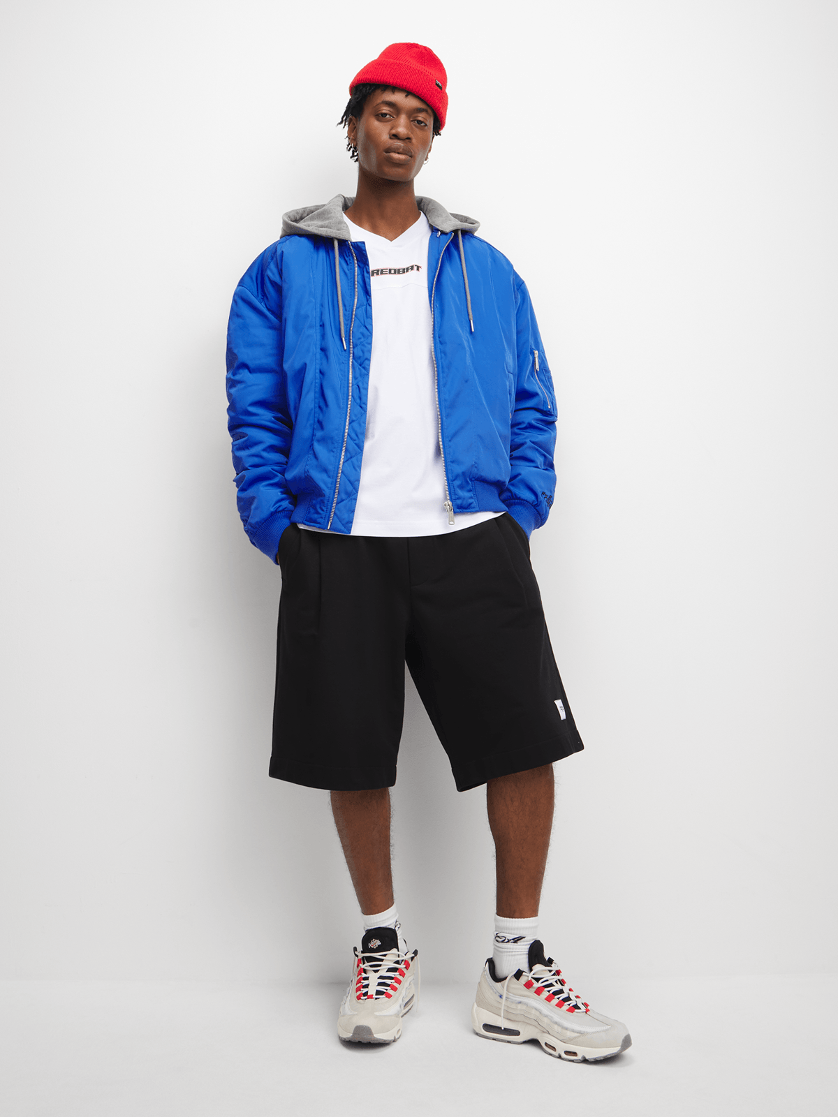 Redbat Men's Blue Hoodie | Bash