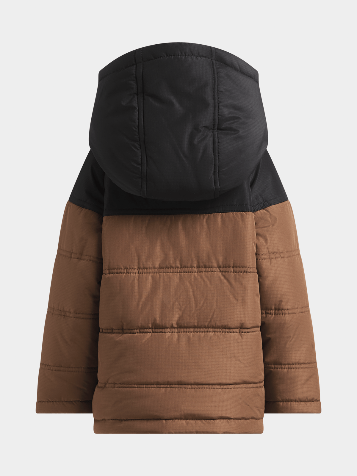 Exact Younger Boy's Brown & Black Long Puffer Jacket | Bash