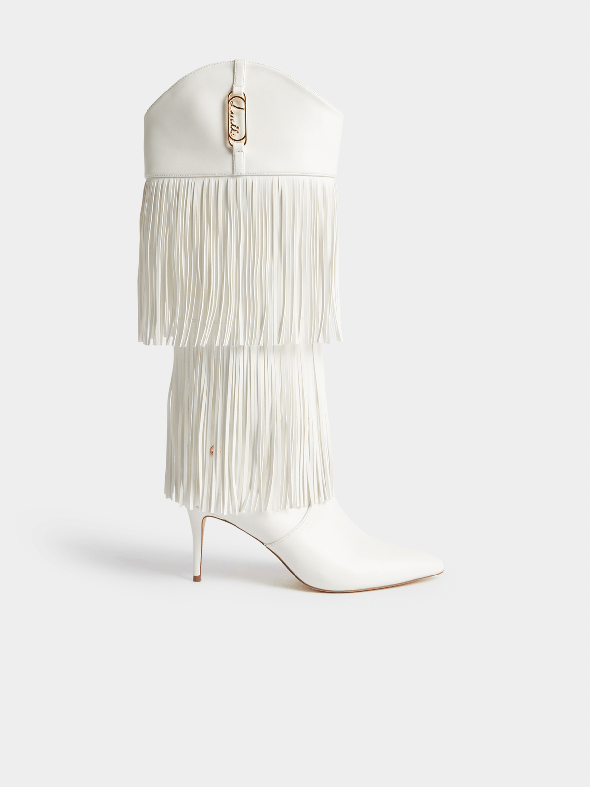 Luella Knee High Fringe Western Boots - Bash.com