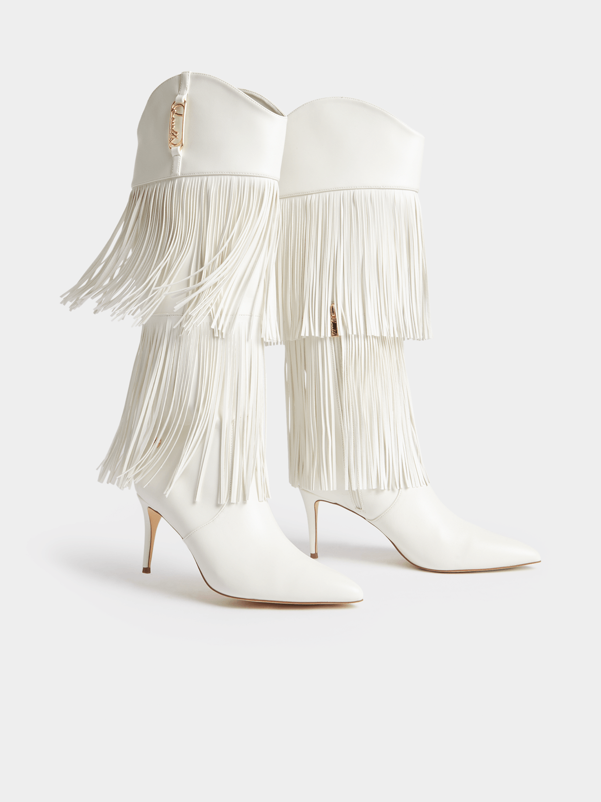 Luella Knee High Fringe Western Boots | Bash