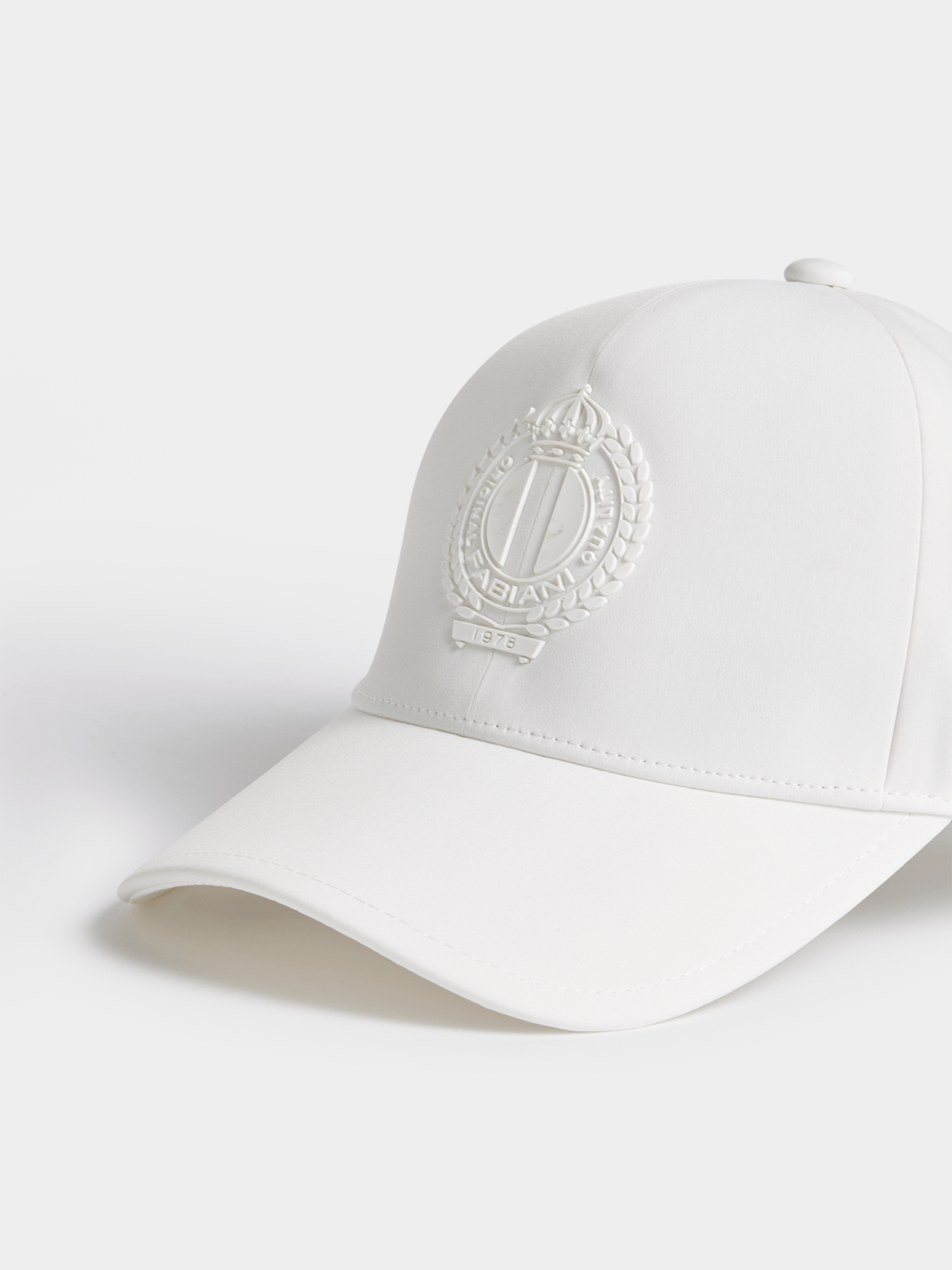 Fabiani Men's White Delta Crest Peak Cap | Bash