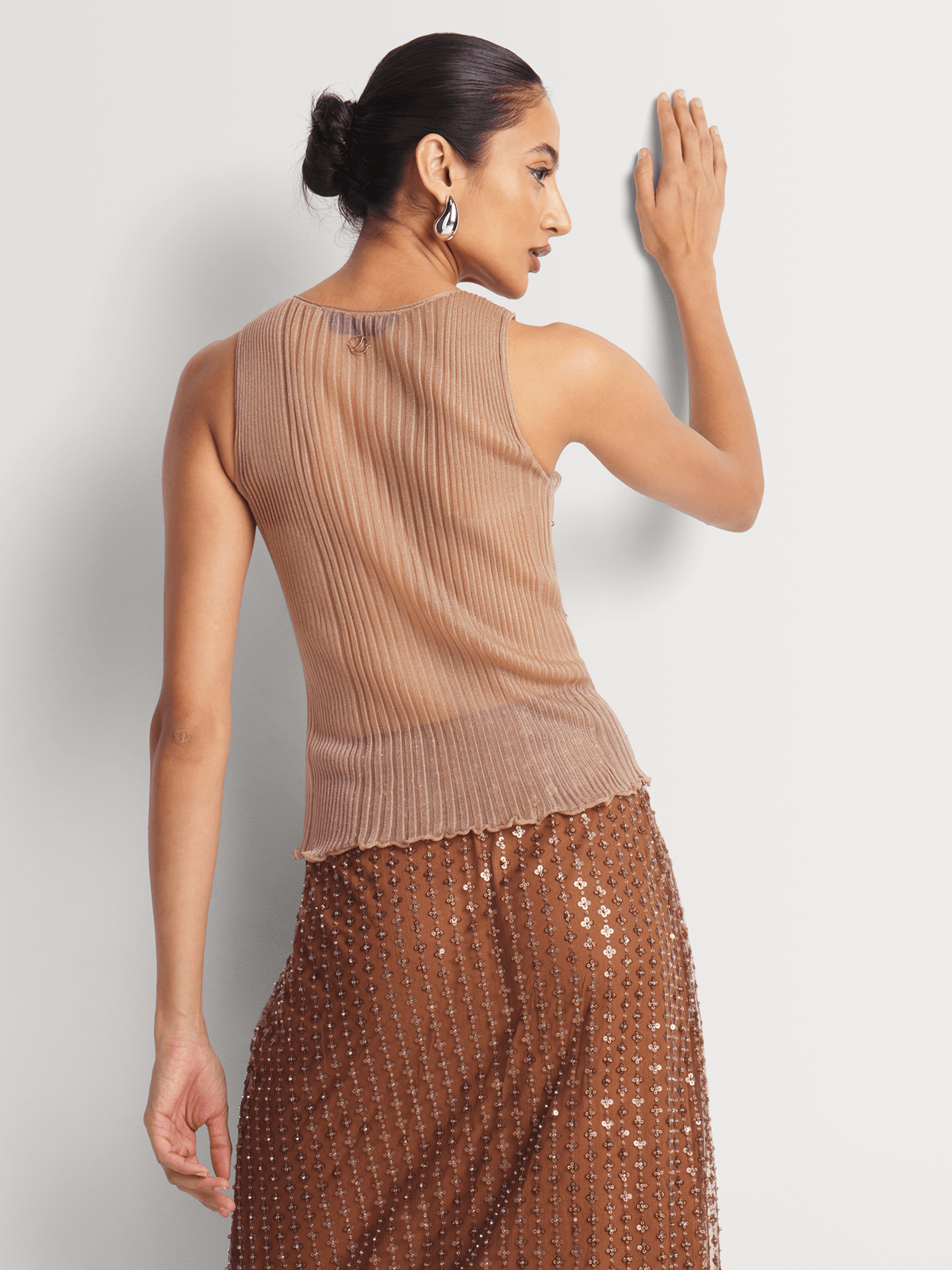 Luella Embellished Open Knit Vest | Bash