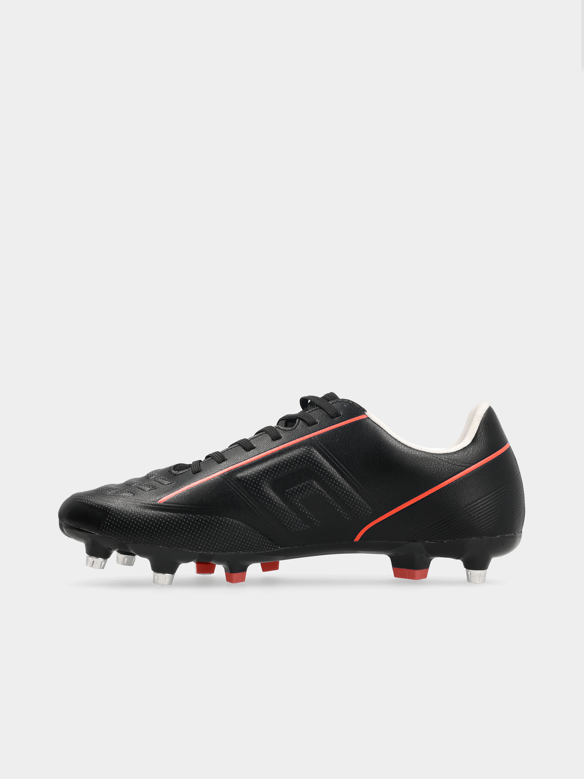 Hi-Tec Mens Dominator Multi-Stud Black/Red Rugby Boots | Bash