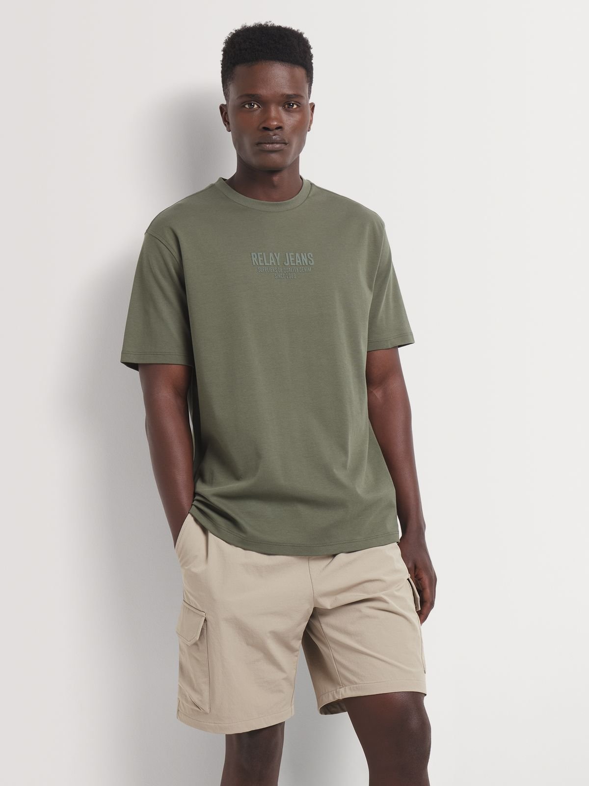 Relay Jeans Men's Stone Nylon Cargo Shorts - Bash.com