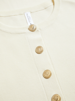 Button Knit Shift Dress - Bash.com