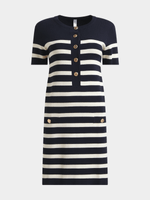 Button Knit Shift Dress | Bash