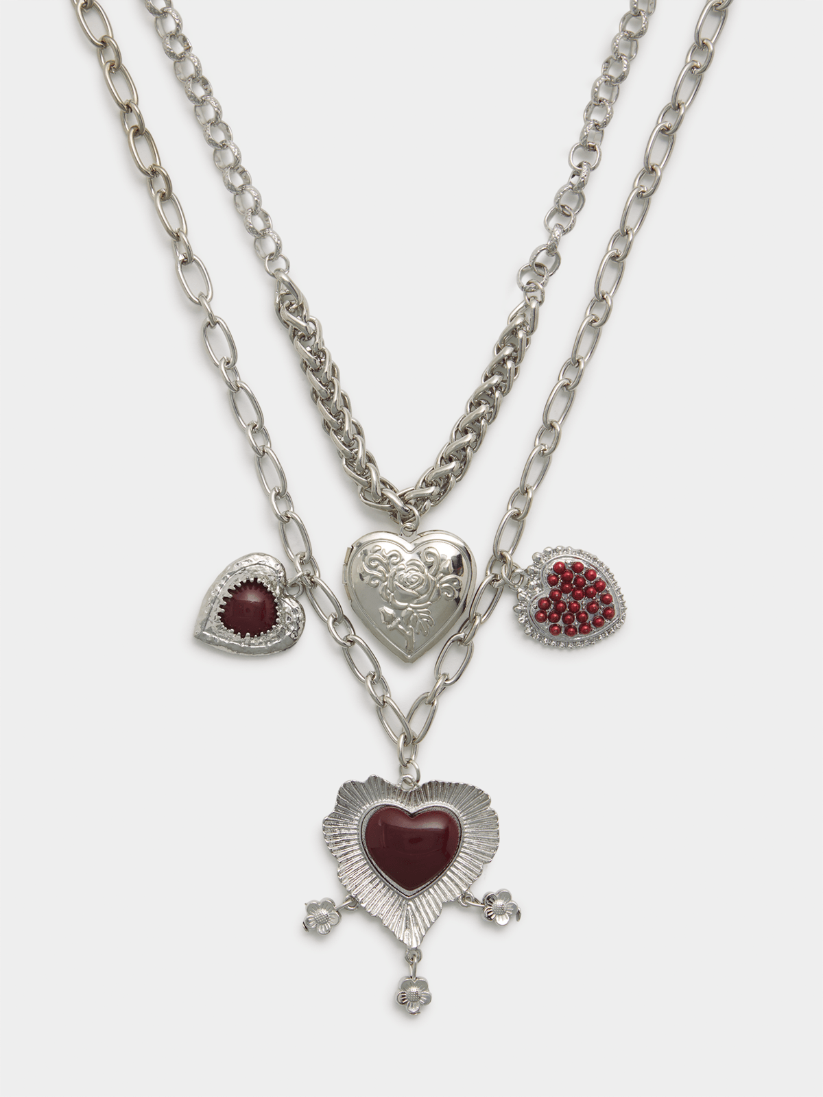 The FIX Women's 2 Layer Heart Necklace | Bash