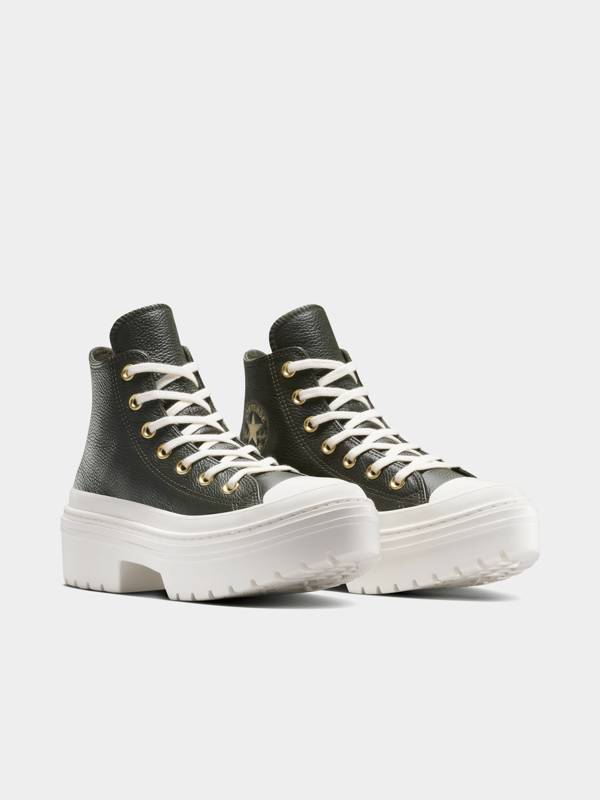 Converse Women's Lugg Heel Black/White Platform Sneaker | Bash