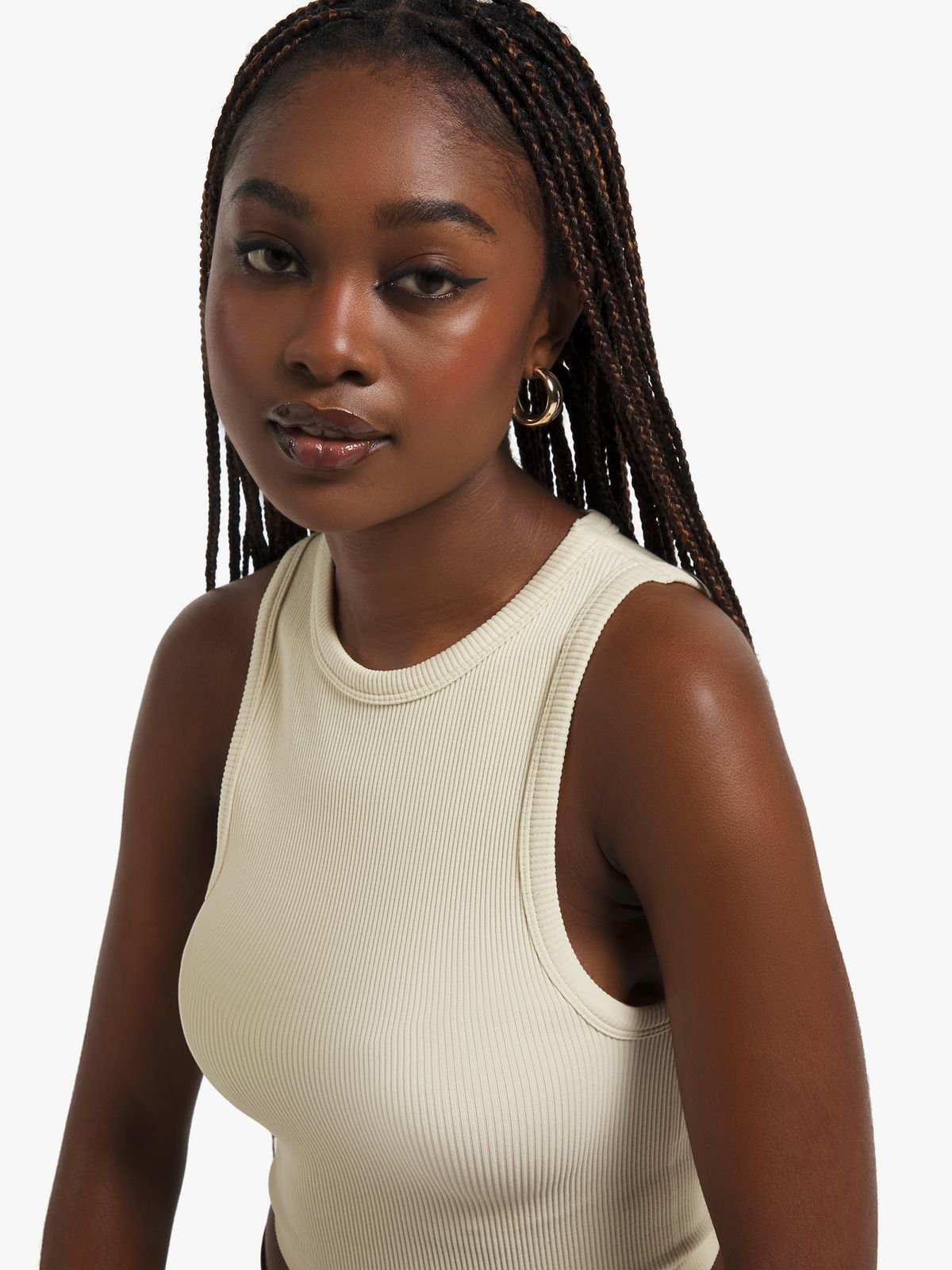 Women's Natural Seamless Vest | Bash