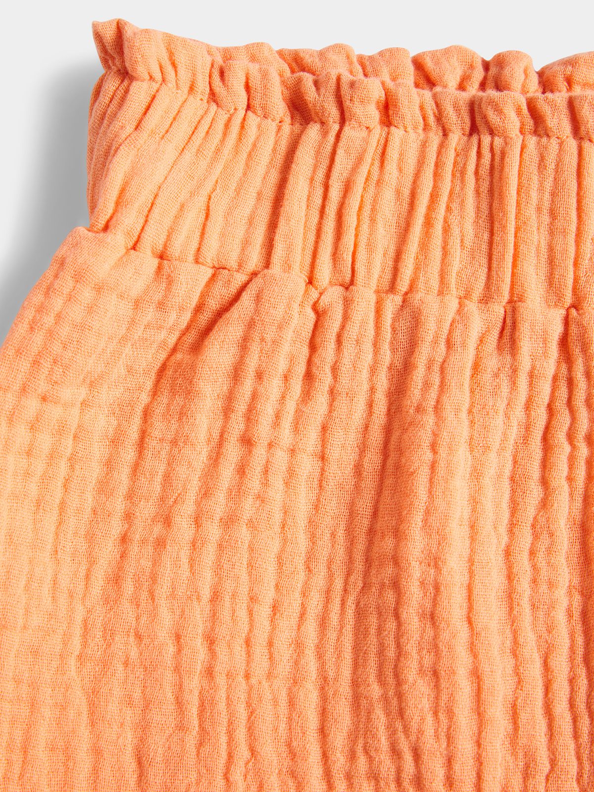 Older Girl's Orange Crinkle Shorts | Bash