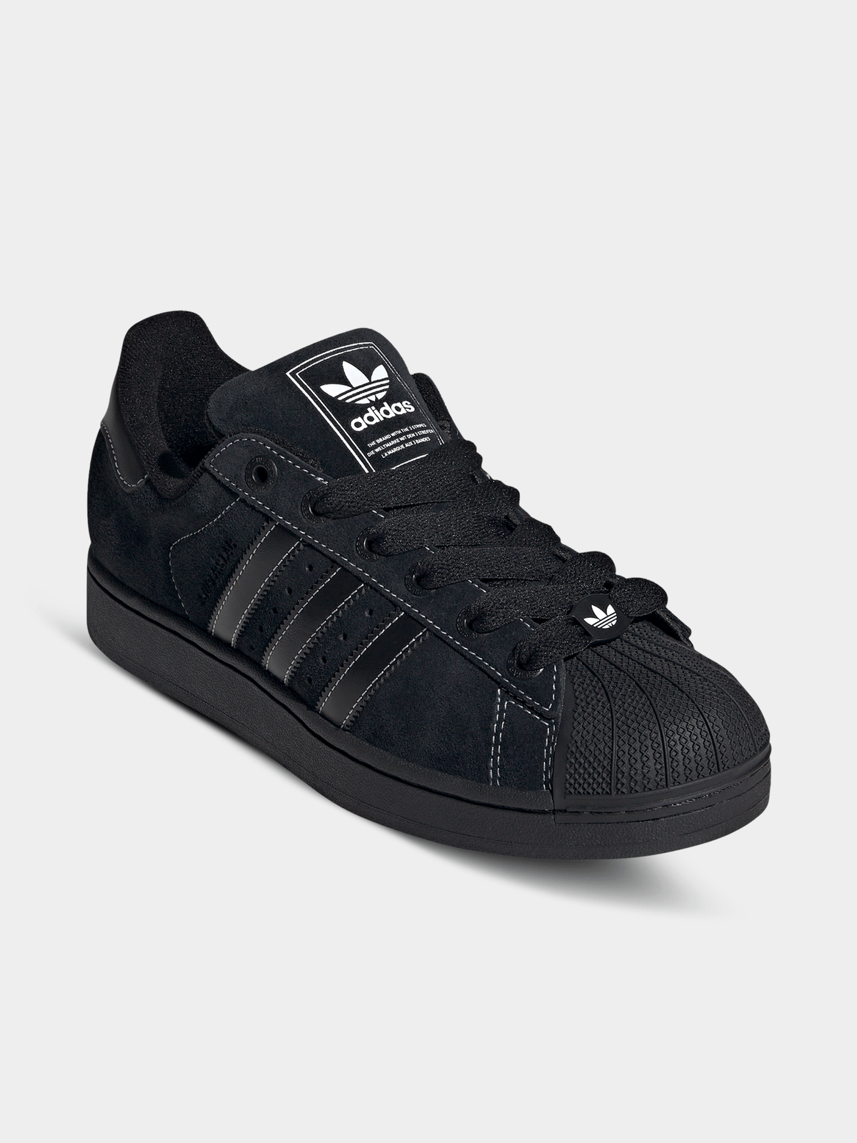adidas Originals Men's Superstar II Suede Black Sneaker | Bash