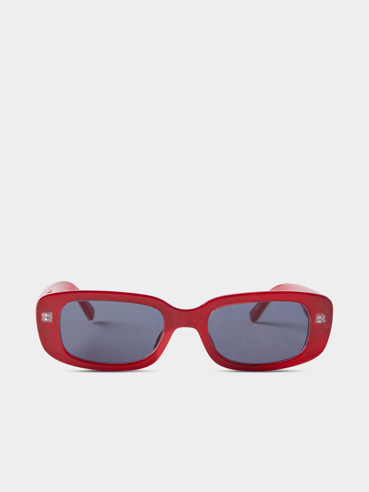 Women's Cotton On Red Abby Rectangle Sunglasses | Bash